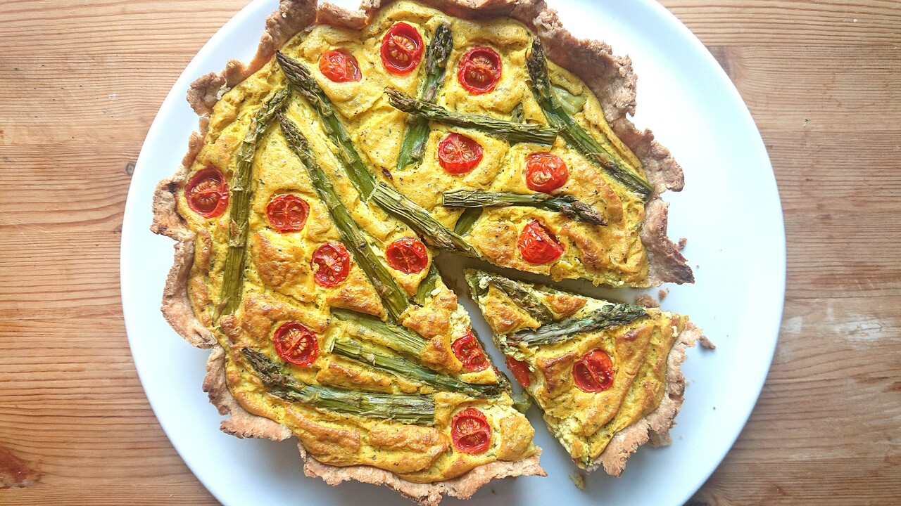 Asparagus Quiche Recipe (Vegan) - Utopia